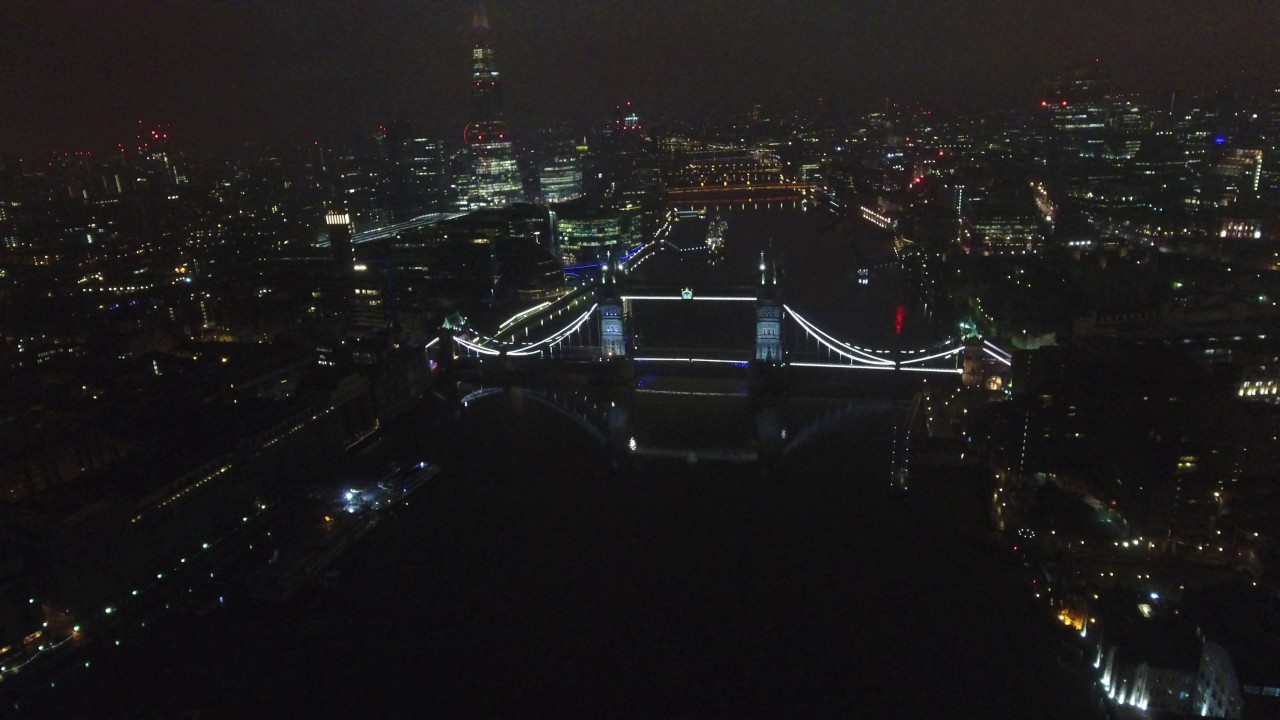 London At Night From A Drone's View - YouTube