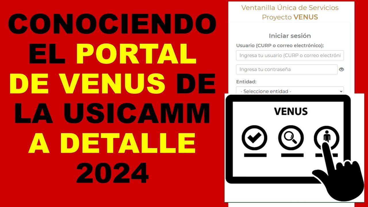 Soy Docente: CONOCIENDO EL PORTAL DE VENUS DE LA USICAMM A DETALLE 2024 ...