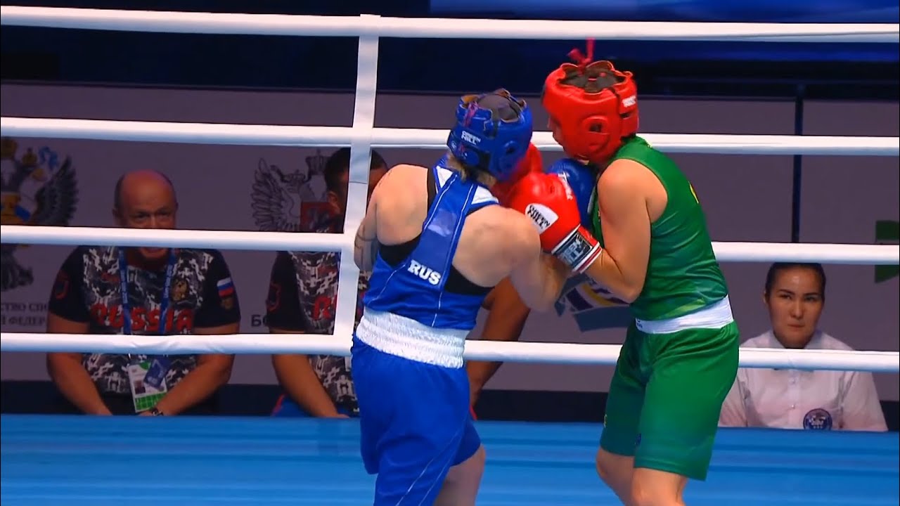 R16 (W64kg) MESSINA Jessica (AUS) vs DYNNIK EKATERINA (RUS) /AIBA WWCHs ...