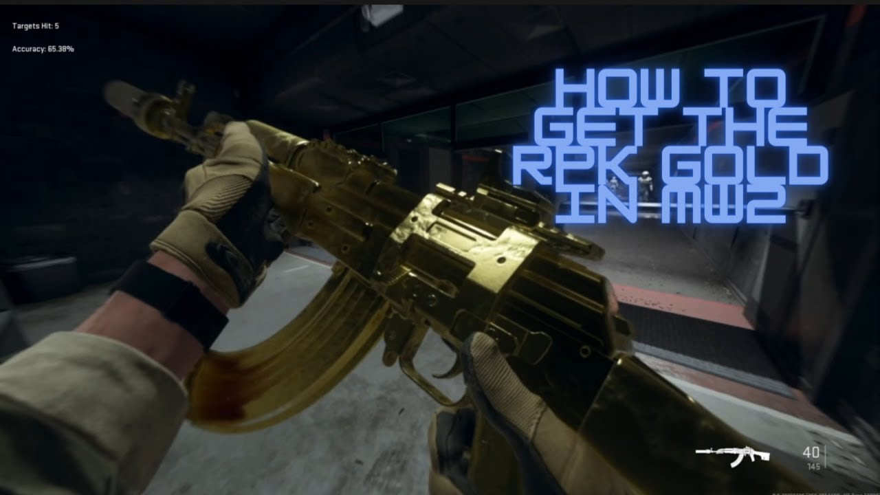 How to get the RPK gold in mw2 - YouTube