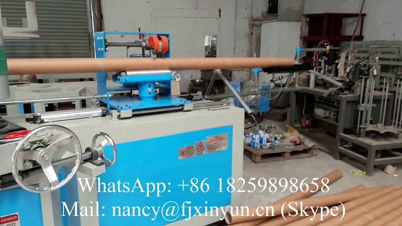 Automatic paper tube pipe core making machine - YouTube