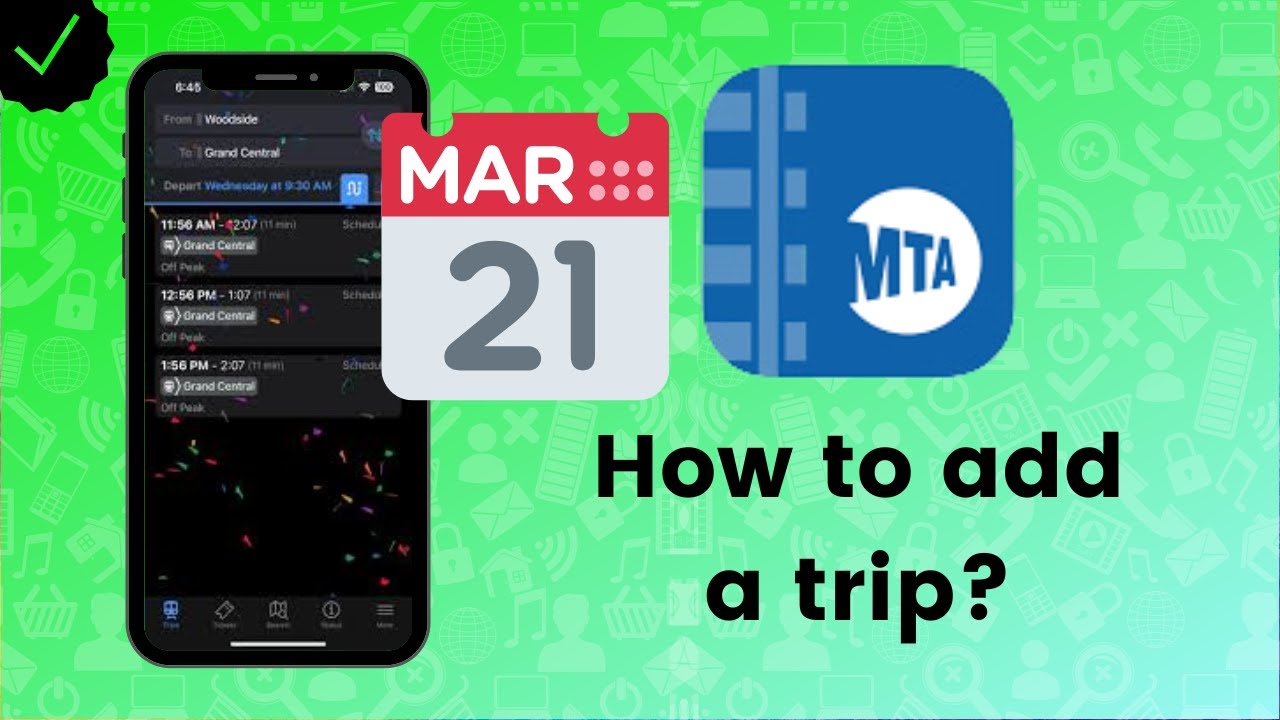 How to add a trip to the calendar in MTA TrainTime? - YouTube