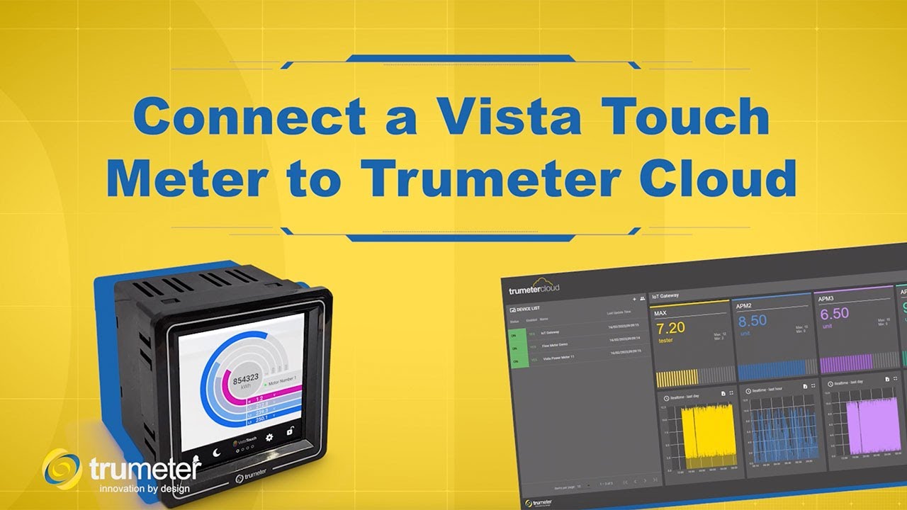 How To: Connect a Vista Touch Meter to Trumeter Cloud - YouTube