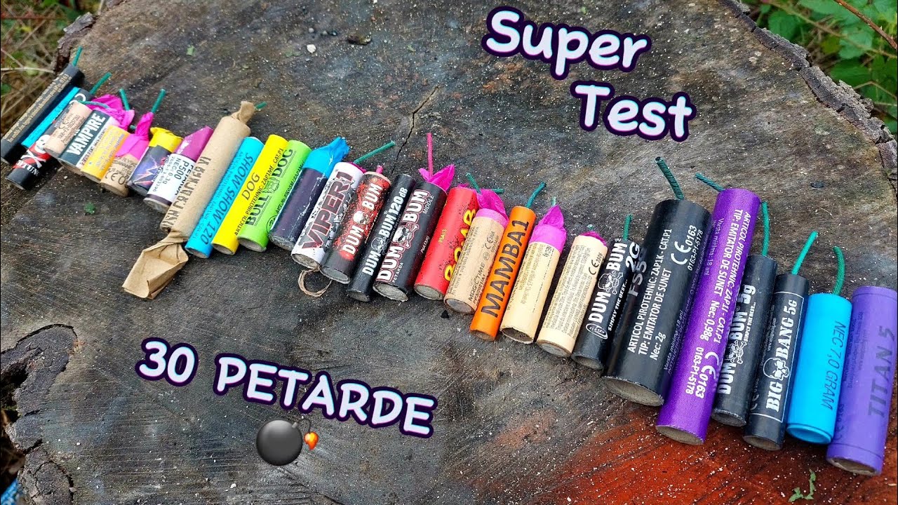 Compilatie cu petarde - Test petarde 1 foc - Test petardy firecracker ...