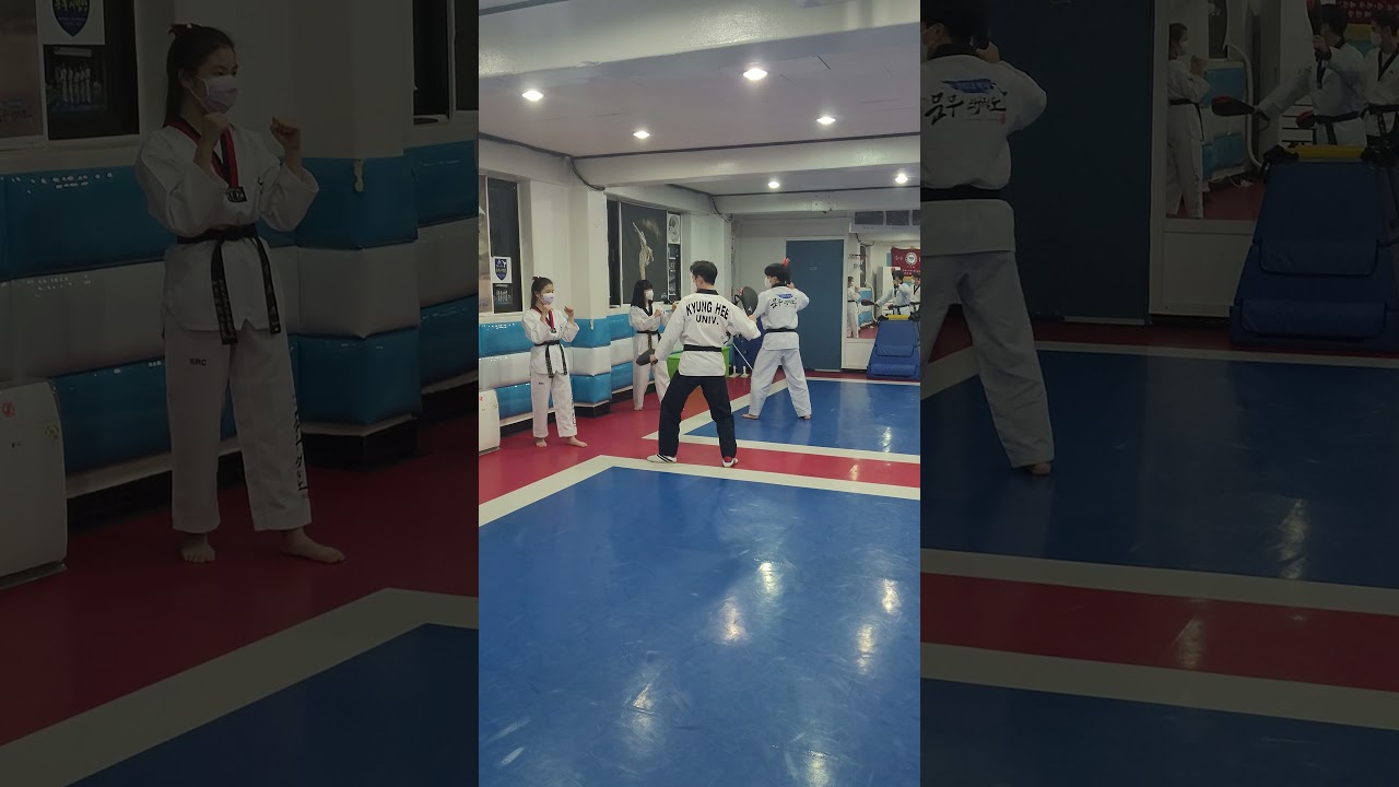 미트를 이용한 공격과 방어 복합동작(Combination attack & defense) - YouTube