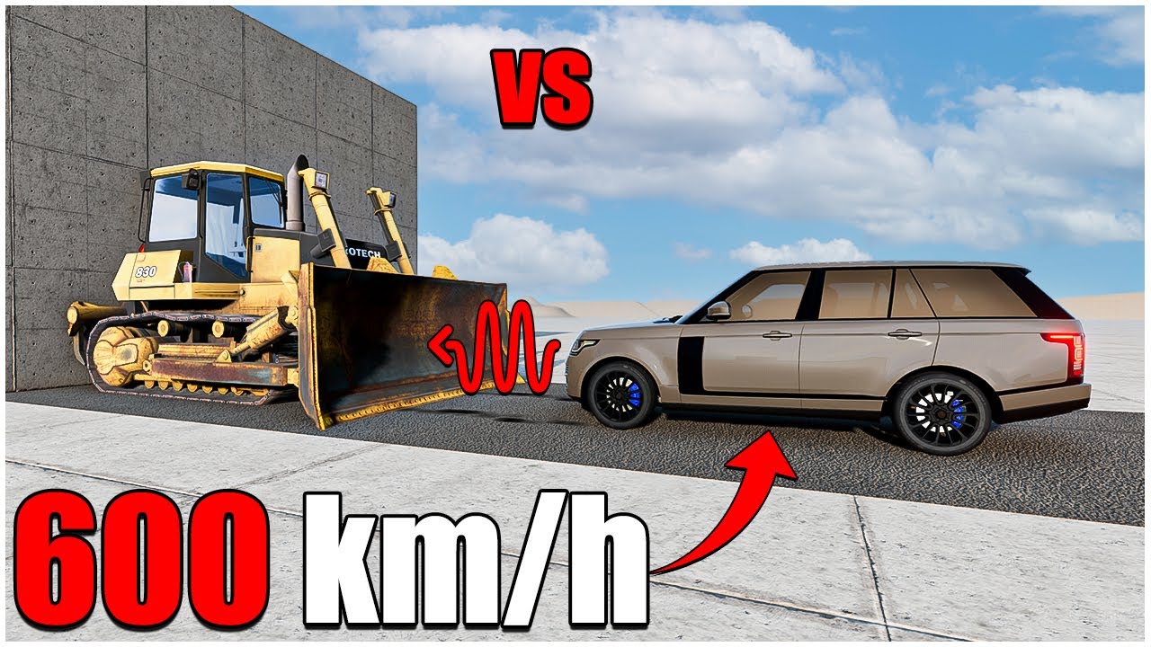 Land Rover Vogue VS Dozer (167) | Car Body Testing | beamng drive ...