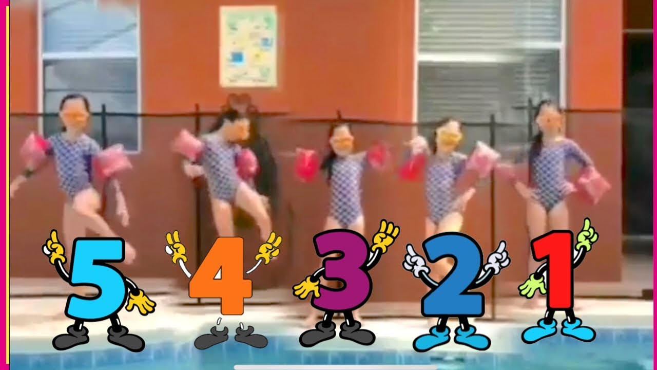 Five Little Babies Jumping on the Bed Song, Nursey Rhyme for Children ...