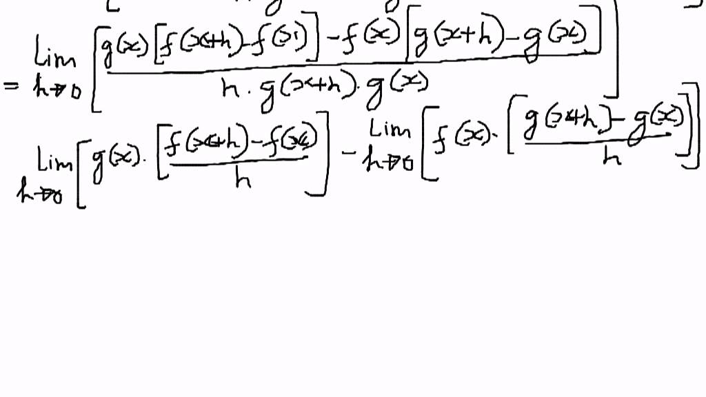 Differentiation Rules Proof Of Quotient Rule YouTube Differentiation Rules Proof Of Quotient Rule YouTube