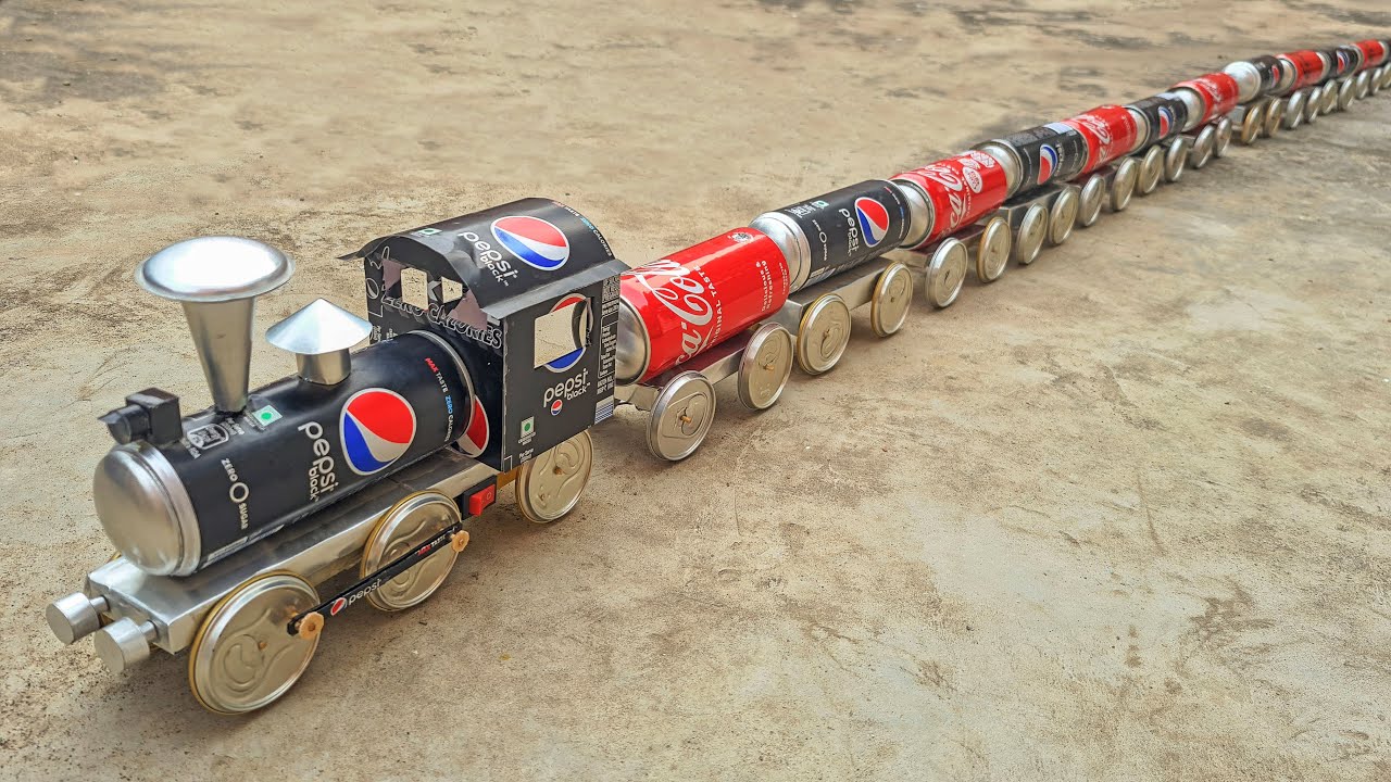Longest PEPSI TRAIN 🚂 - DIY - YouTube