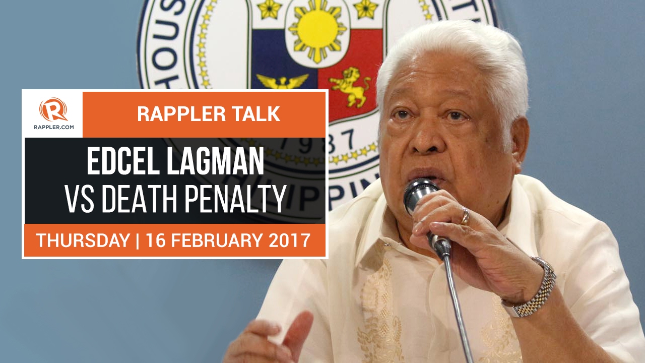 Rappler Talk: Edcel Lagman vs death penalty - YouTube