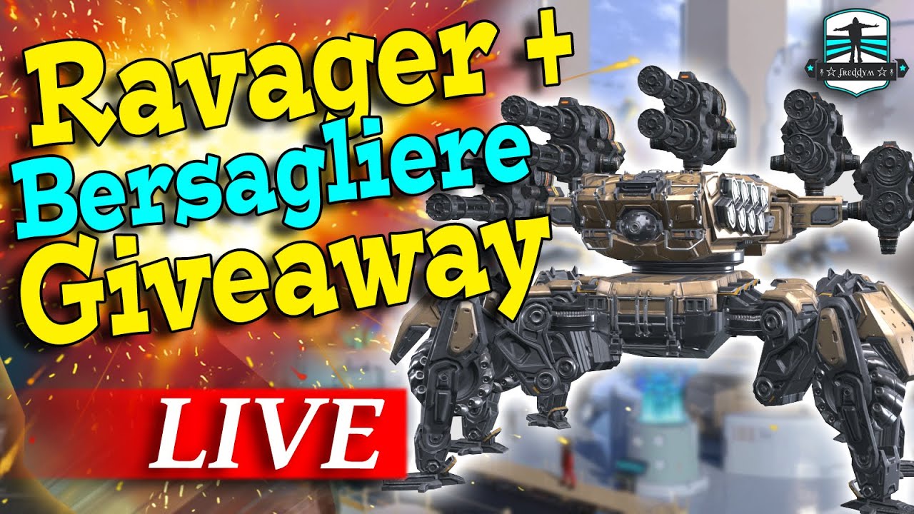 War Robots Ravager + Bersagliere Giveaway #WRWinBersagliere - YouTube