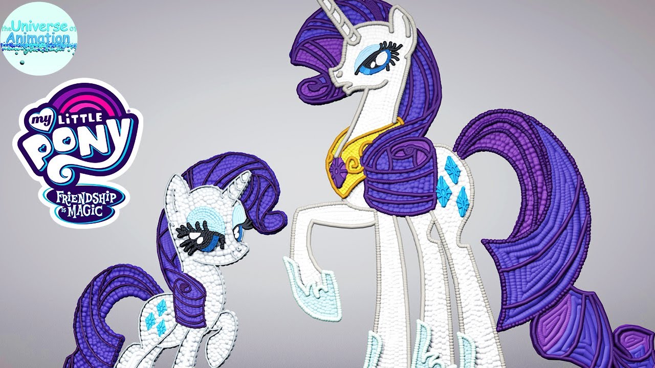 Rarity from My Little Pony changing size in 3D Balls Animation video ...