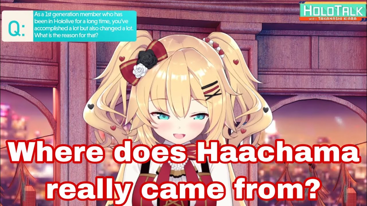 Haachama reveals the roots of the birth of "Haachama” - YouTube