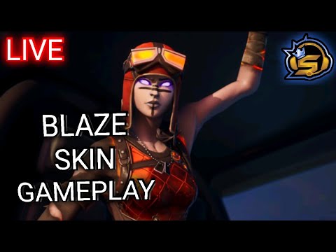 NEW Fortnite Blaze Skin Gameplay (Fortnite Battle Royale) - YouTube
