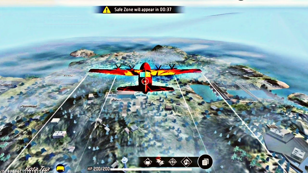 Free Fire Airplane Landing Video || Free Fire Plane Sound Effect ...