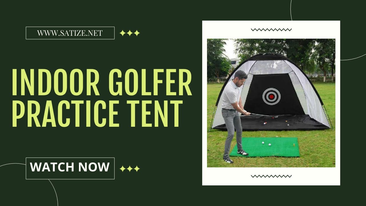 Golf Indoor golf practice net tent best for indoor golf course - YouTube