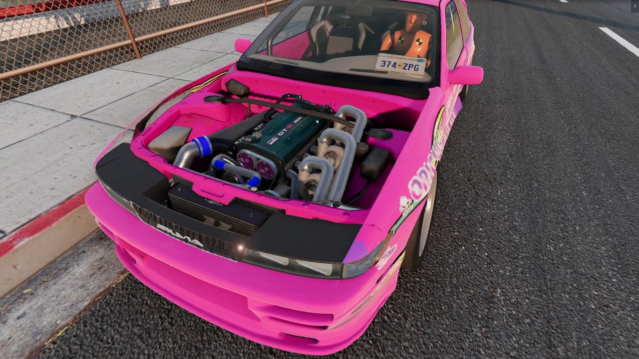 Beamng drive | Rb26 900hp triple turbo "pinky" drifting around the city ...