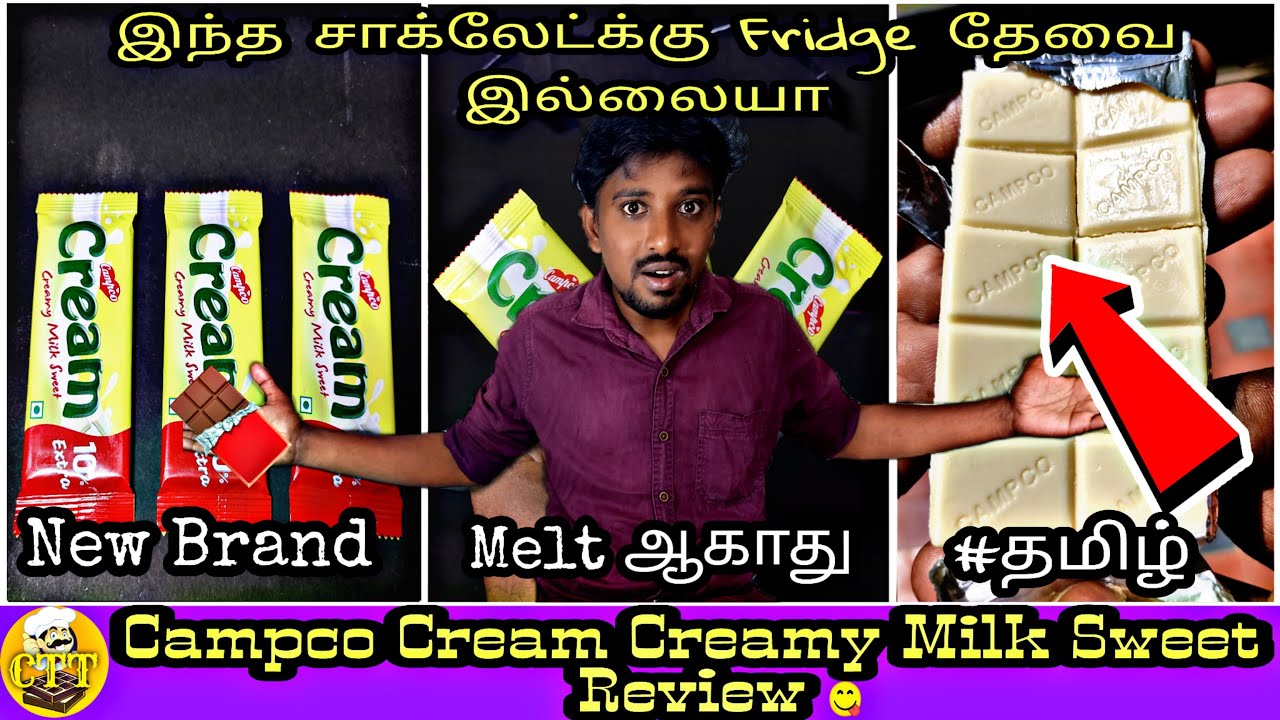 Campco Cream | Creamy Milk Sweet | Chocolate Review Tamil | Milky Bar ...