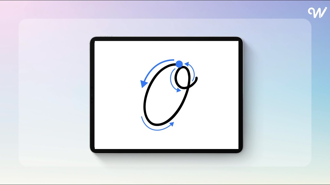 How to Write Cursive O in Writey - YouTube