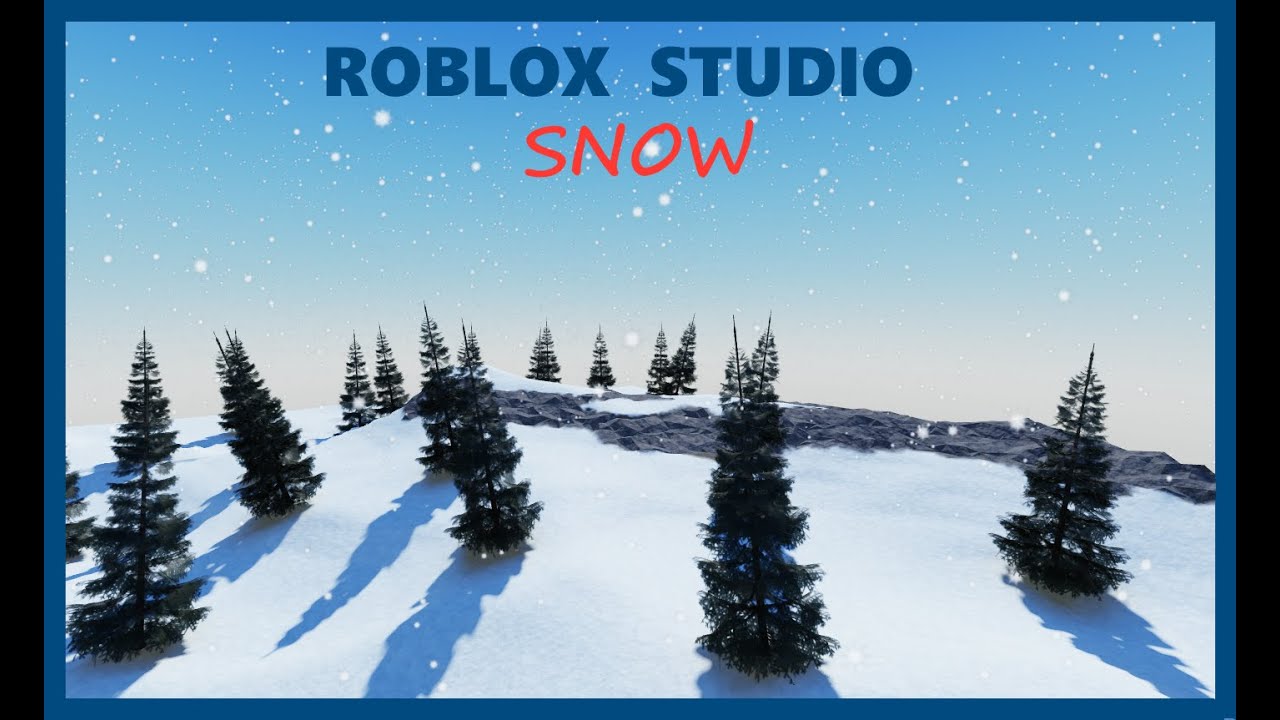 Roblox Studio - How to Add Falling Snow ️ - YouTube
