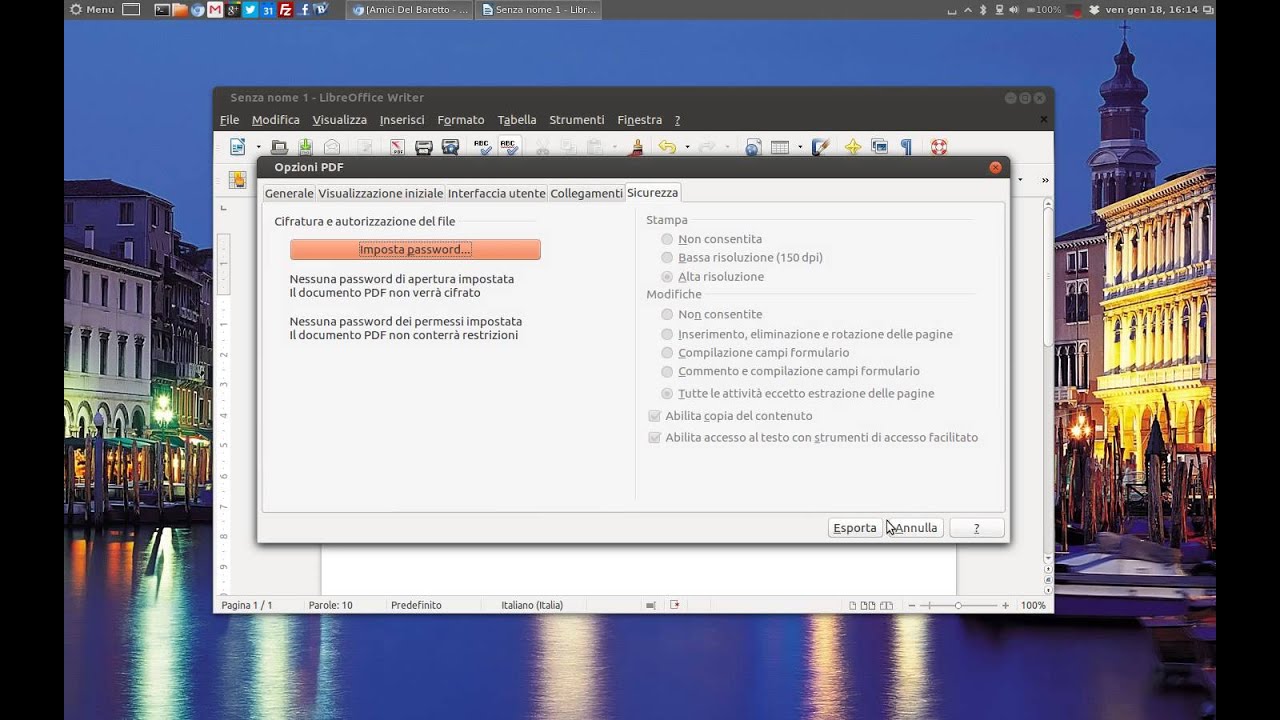 Creare un pdf con LibreOffice Writer - YouTube