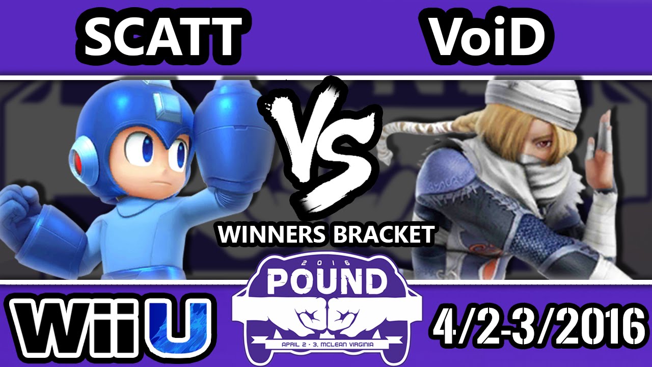 Pound 2016 - VoiD (Sheik) Vs. Scatt (Mega Man) - Pools Round 2 - Smash ...