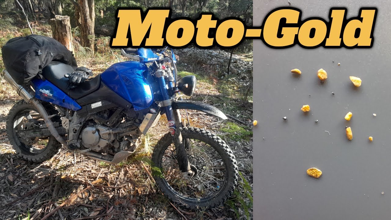 Moto-Gold Prospecting #vstrom650 #gold - YouTube