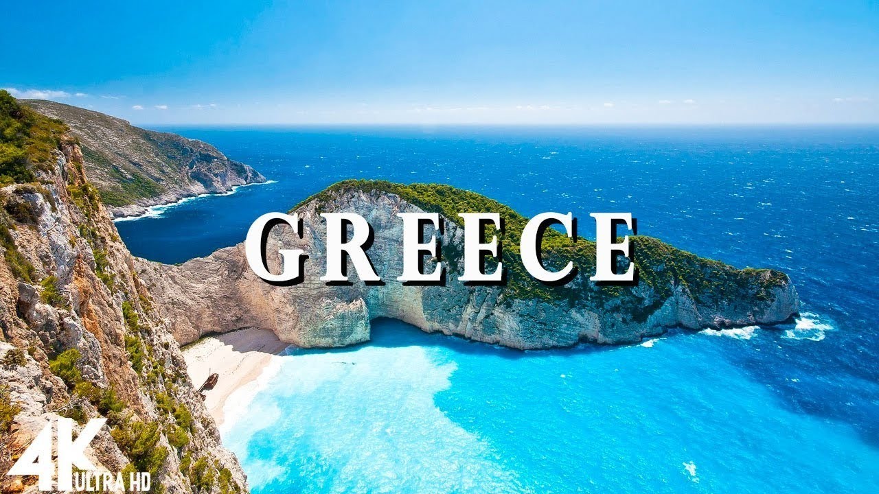 FLYING OVER GREECE (4K UHD) - Amazing Beautiful Nature Scenery with ...