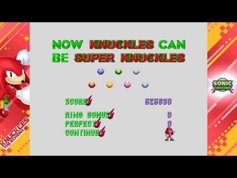 Sonic Origins - Sonic 3 & Knuckles (Classic Mode) (Knuckles) Part 1 (PS4) - YouTube