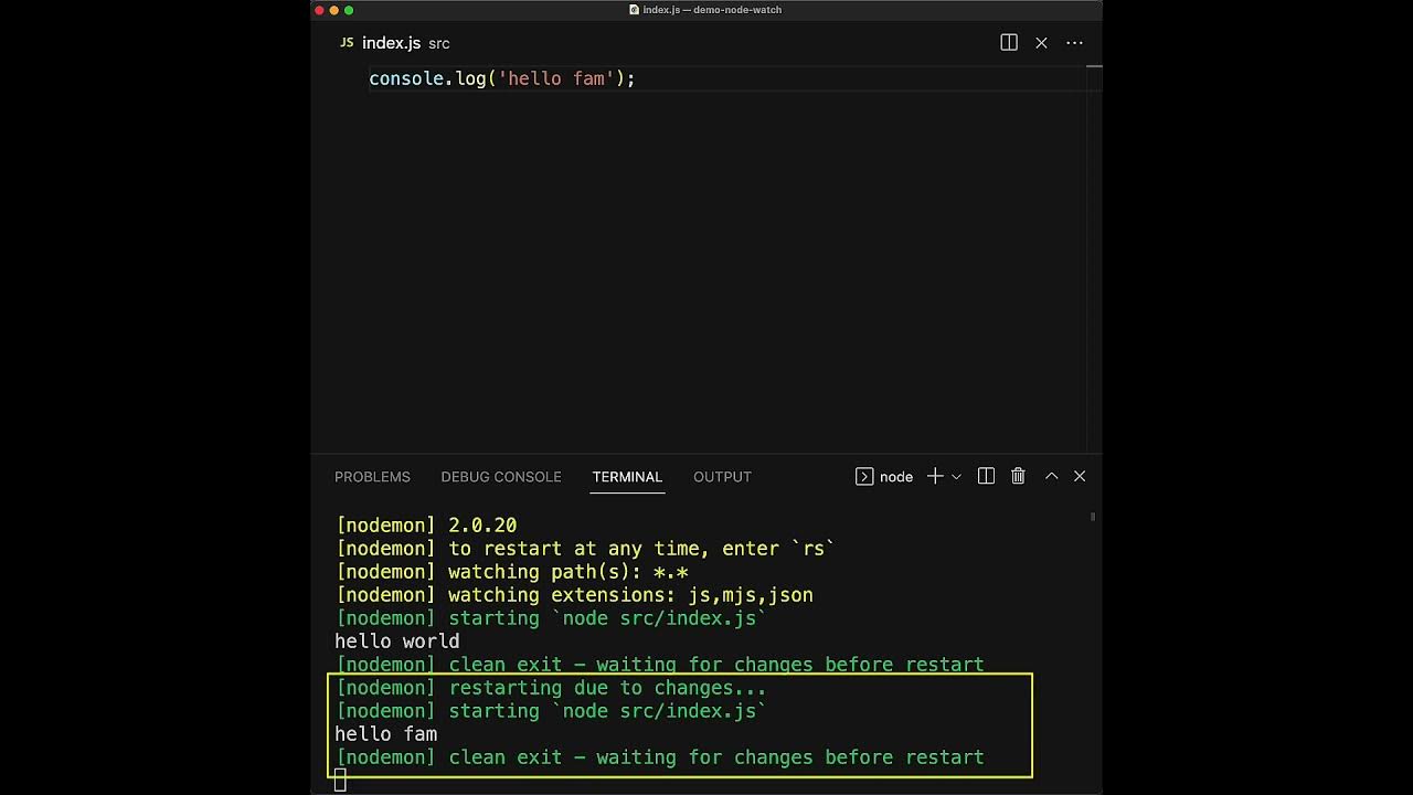 Stop using nodemon // nodejs #shorts - YouTube