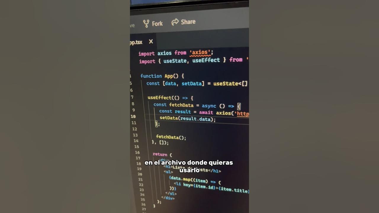 Aprende a usar AXIOS en REACT en menos de 1 minuto 🤓 #shorts #reactjs #axios #javascript # ...