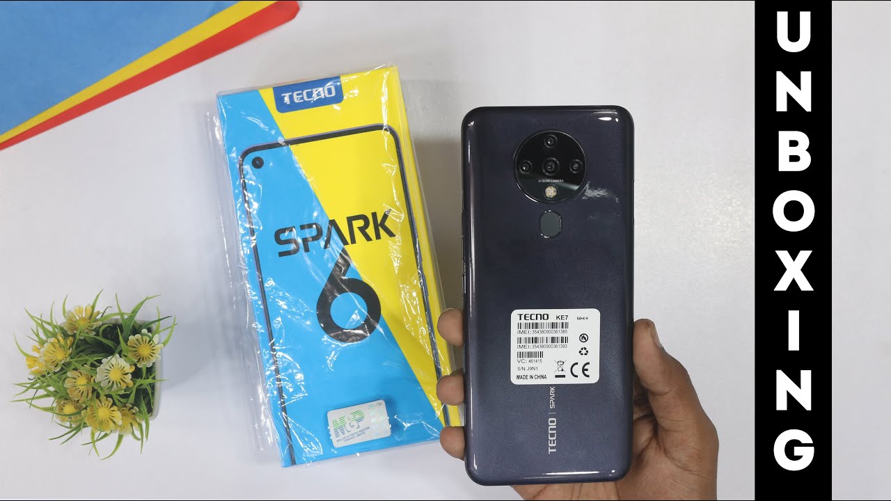 Tecno Spark 6 Unboxing | 6.8" Dot-in Display | G70 | 16MP Quad Camera ...