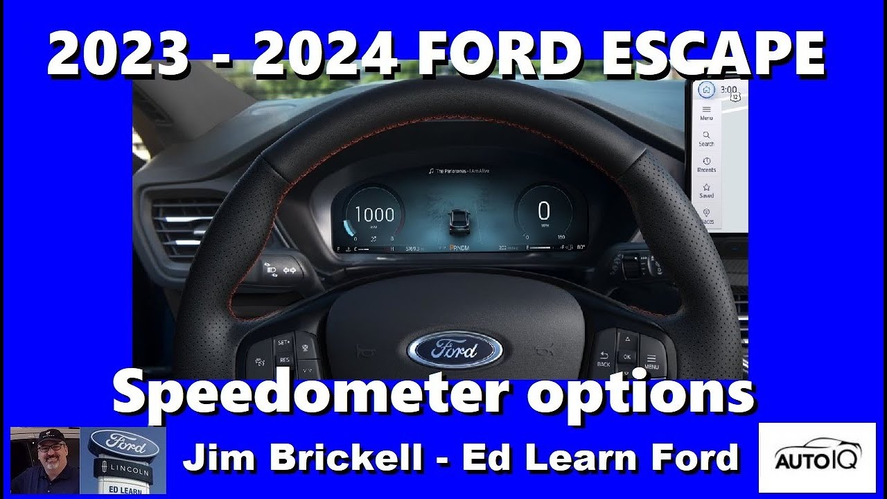 2023 - 2024 Ford Escape Speedometer options - YouTube