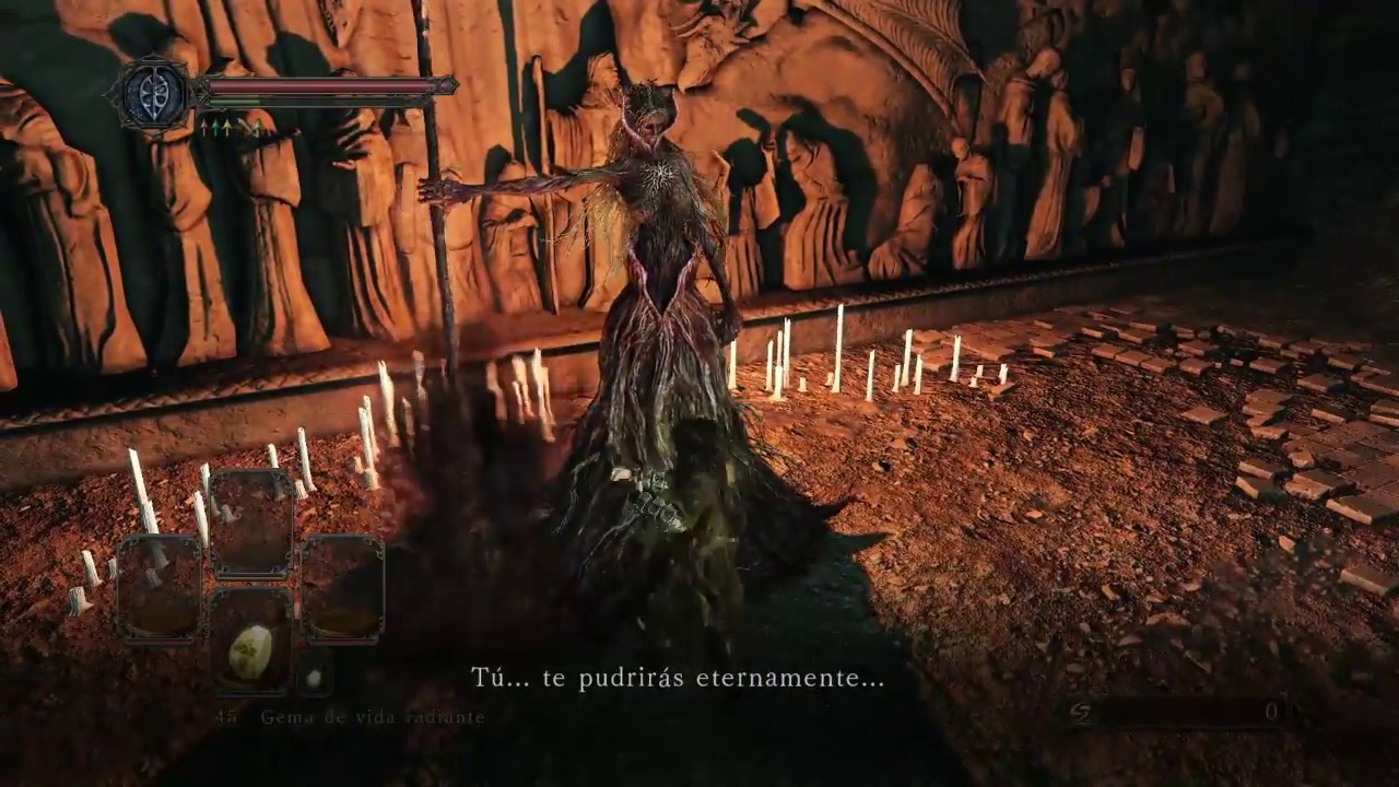 Dark souls 2 LEVEL 1 ELANA LA REINA ESCUÁLIDA A PUÑOS - YouTube