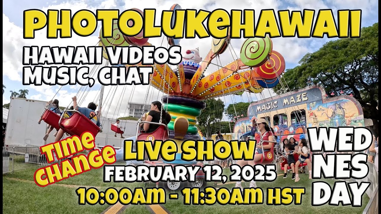 PhotoLukeHawaii LIVE Show February 12, 2025 Thing to do in Hawaii - YouTube