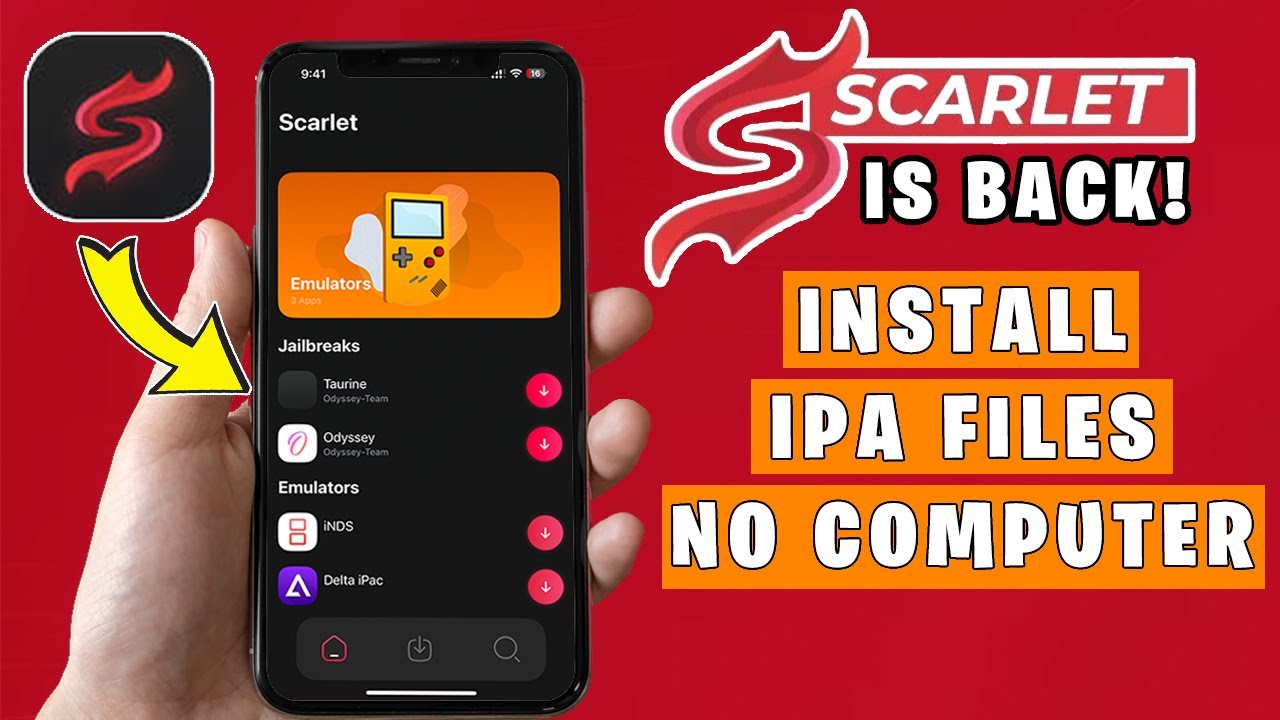 NEW Scarlet Signed : Install IPA Files on iPhone iPad No Computer - YouTube