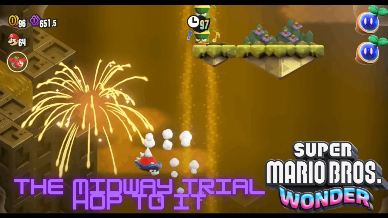 [Super Mario Bros. Wonder] The Midway Trial Hop to It All Collectables ...