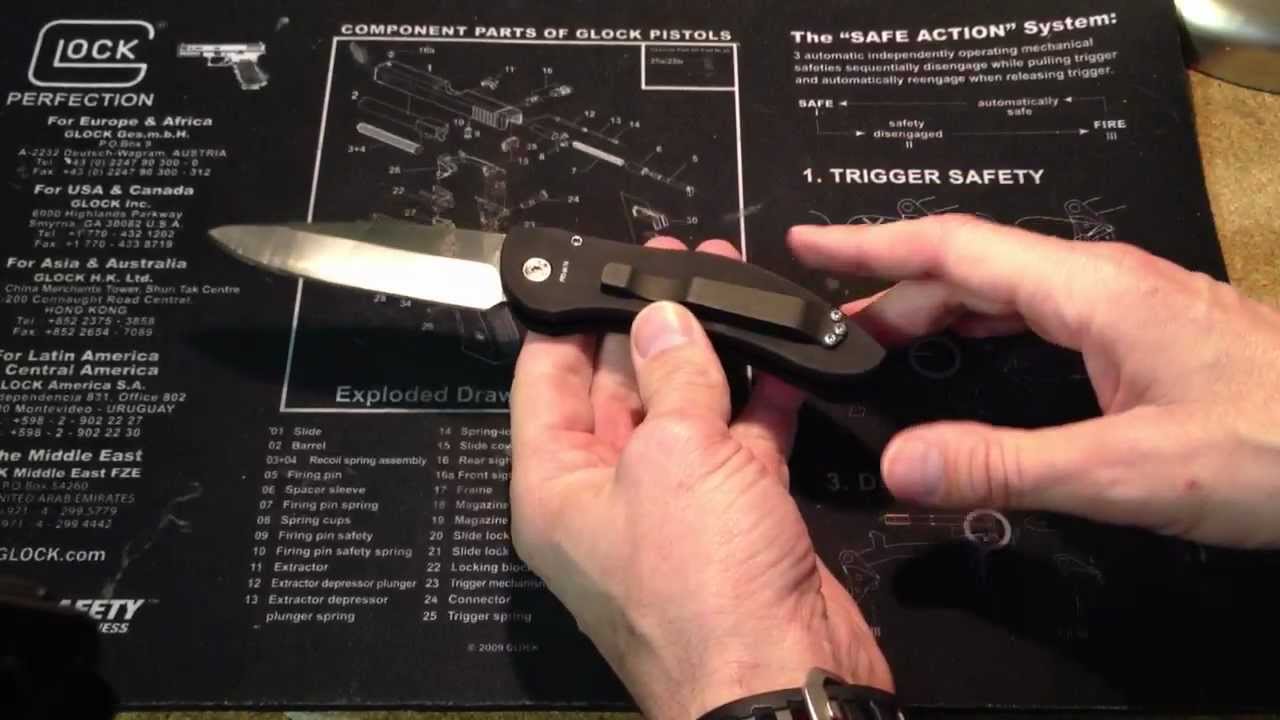 Protech Doru Elishewitz left-handed automatic knife review - YouTube