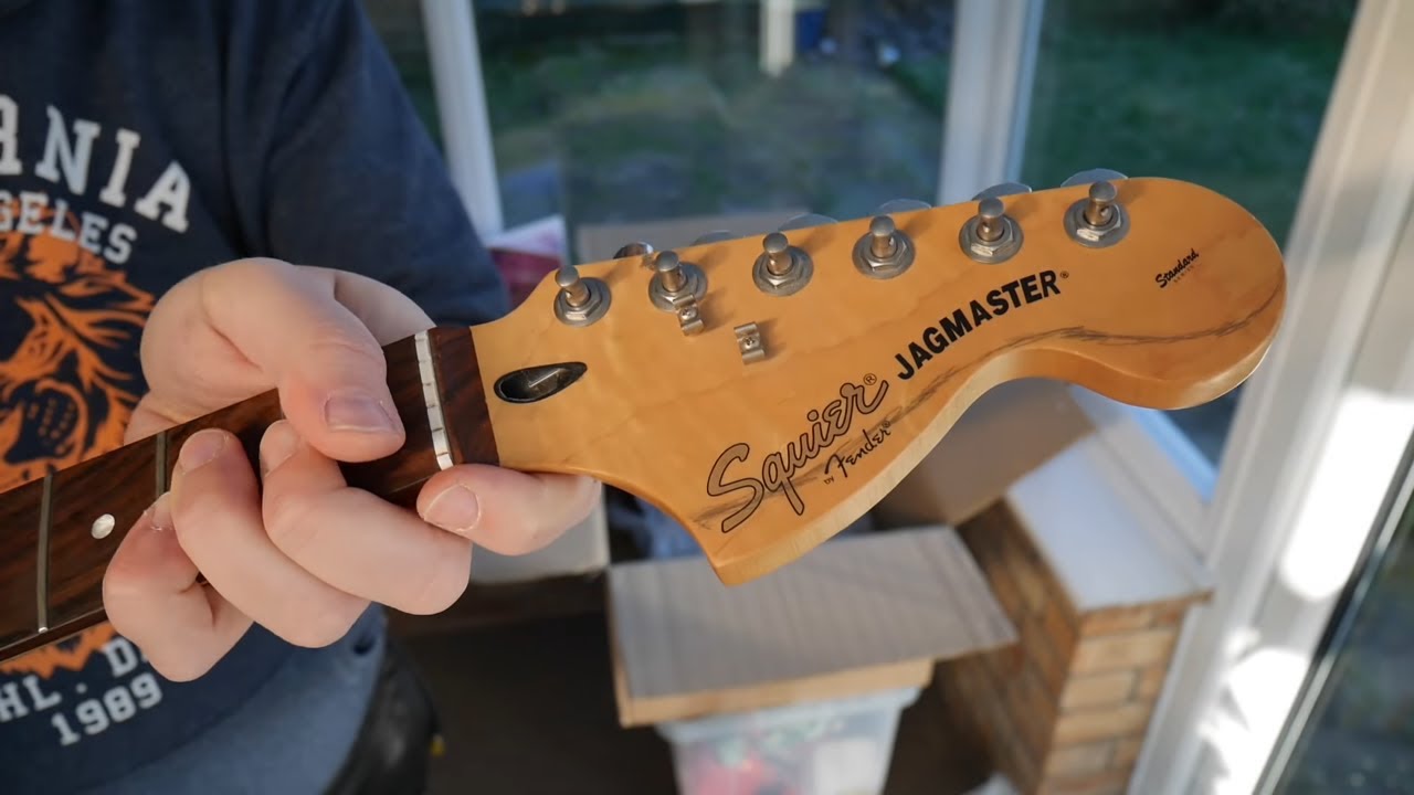 UNBOXING Squier By Fender Jagmaster Project Guitar - YouTube