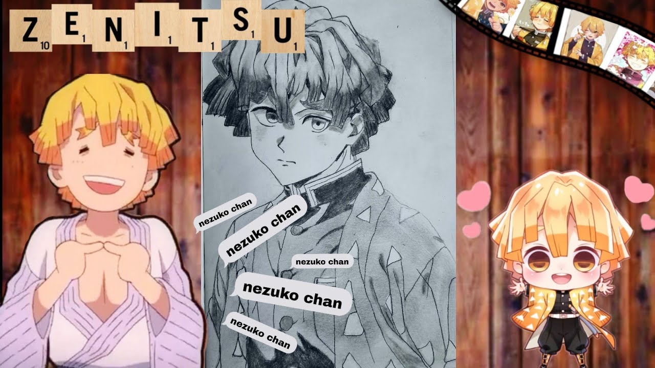 Zenitsu Art 👀💥💛|| Full Video 📸🤯|| #art #drawing #zenitsu #anime # ...