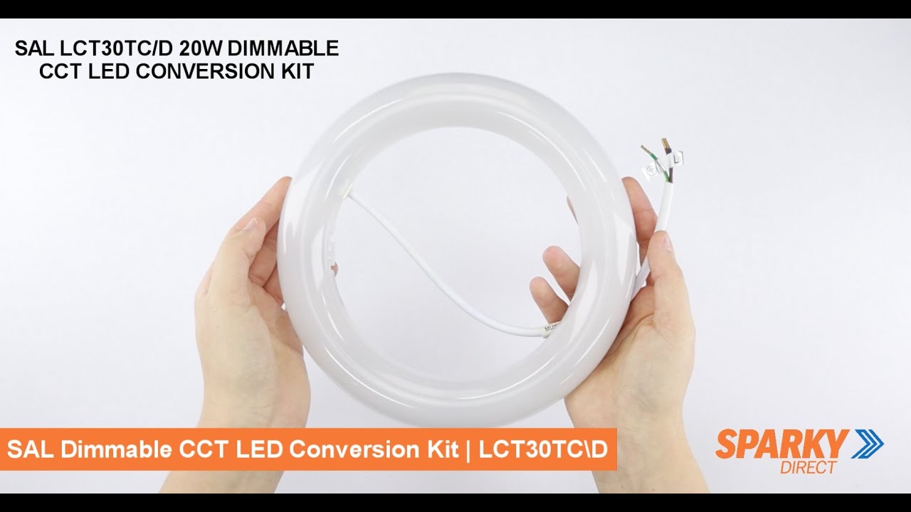 SAL LCT30TC/D | 20W DIMMABLE CCT LED CONVERSION KIT - YouTube