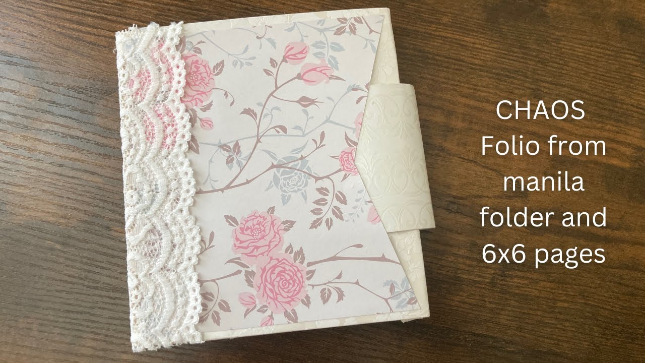 Folio from Manila Folder and 6x6 Papers - Spunky Misfit Girl - YouTube