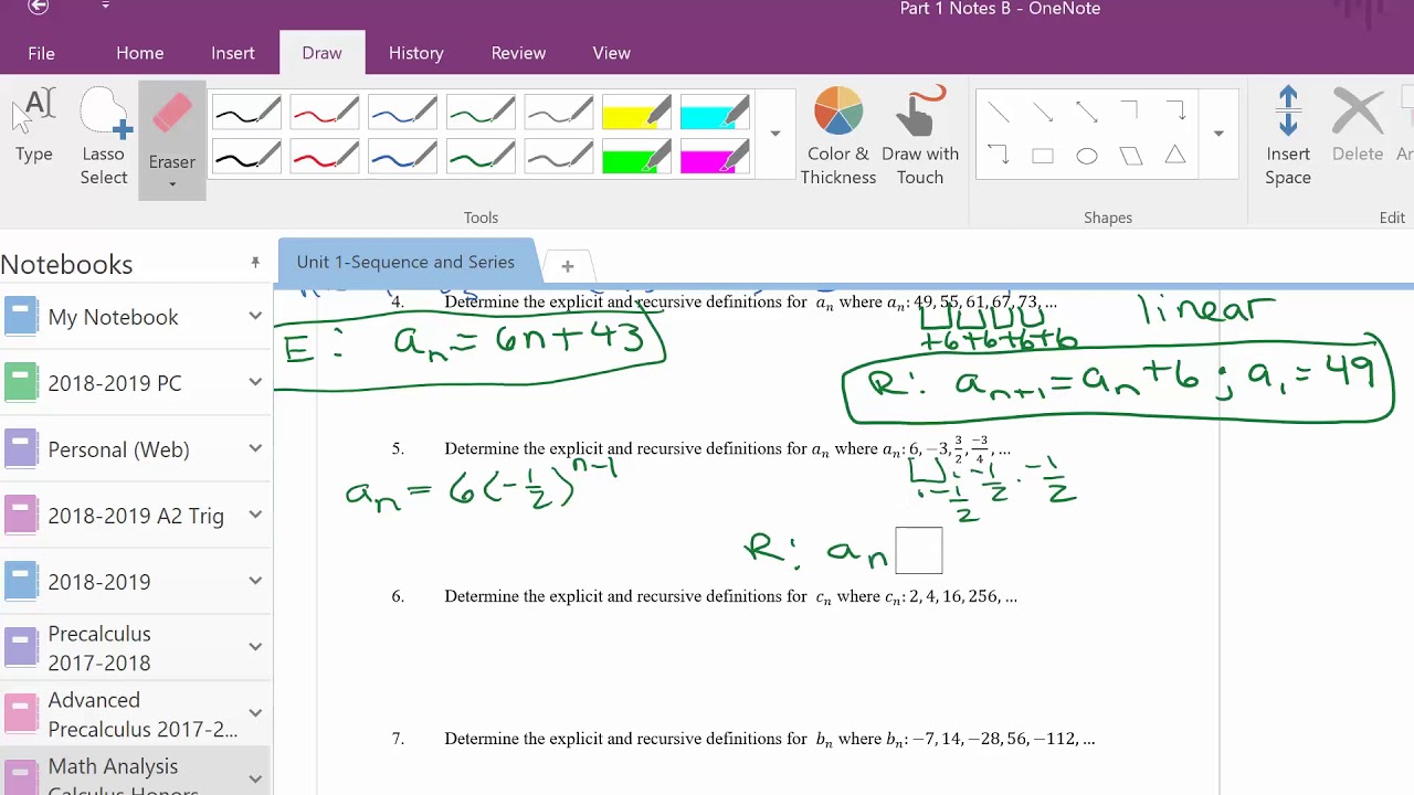 Unit 1 Part1- Sequences Part 2 - YouTube