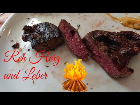 Reh - grillen Leber und Herz. Wild auf dem Grill ! - YouTube