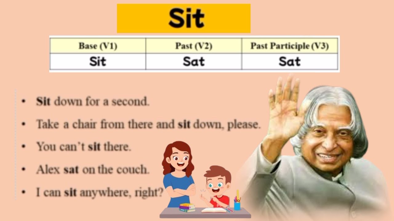 Daily Use Important English Sentences || Sentence With " Sit " || APJ ...