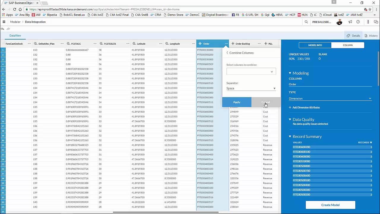 Tutorial SAP BusinessObjects Cloud - create a model and hierarchy - YouTube