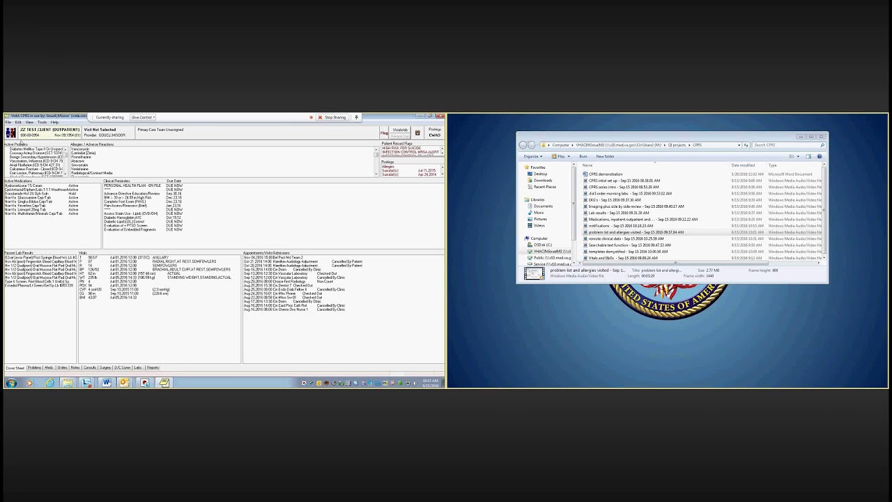 CPRS: Linked, side by side display - YouTube