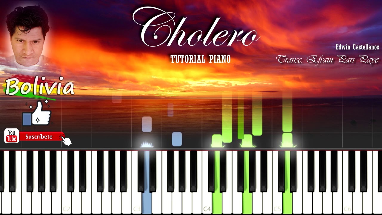 CHOLERO Tutorial PIANO Transcripción Efrain Pari Paye - YouTube