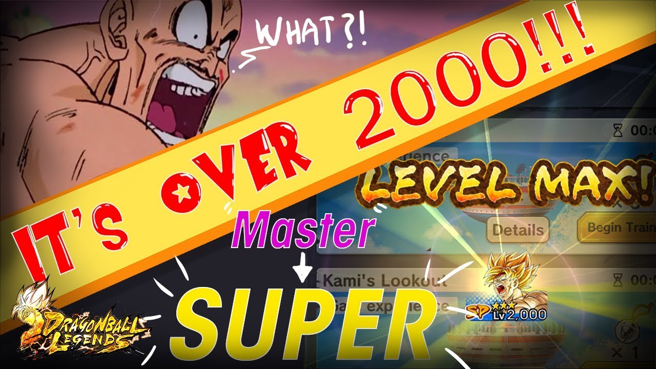 Dragon Ball Legends new update 2000lvl!!!!!!!! - YouTube