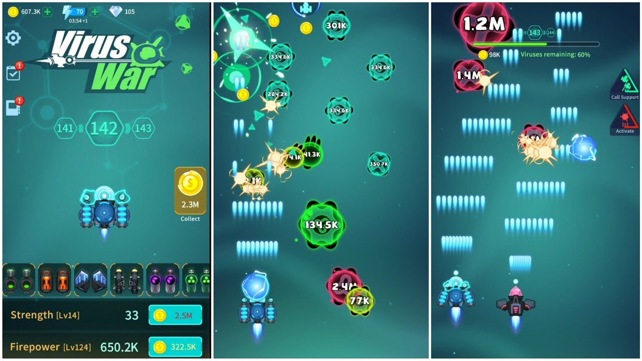 VIRUS WAR ALL LEVELS 142 143 144 145 GAMEPLAY ( ANDROID & IOS ) | ALL ...